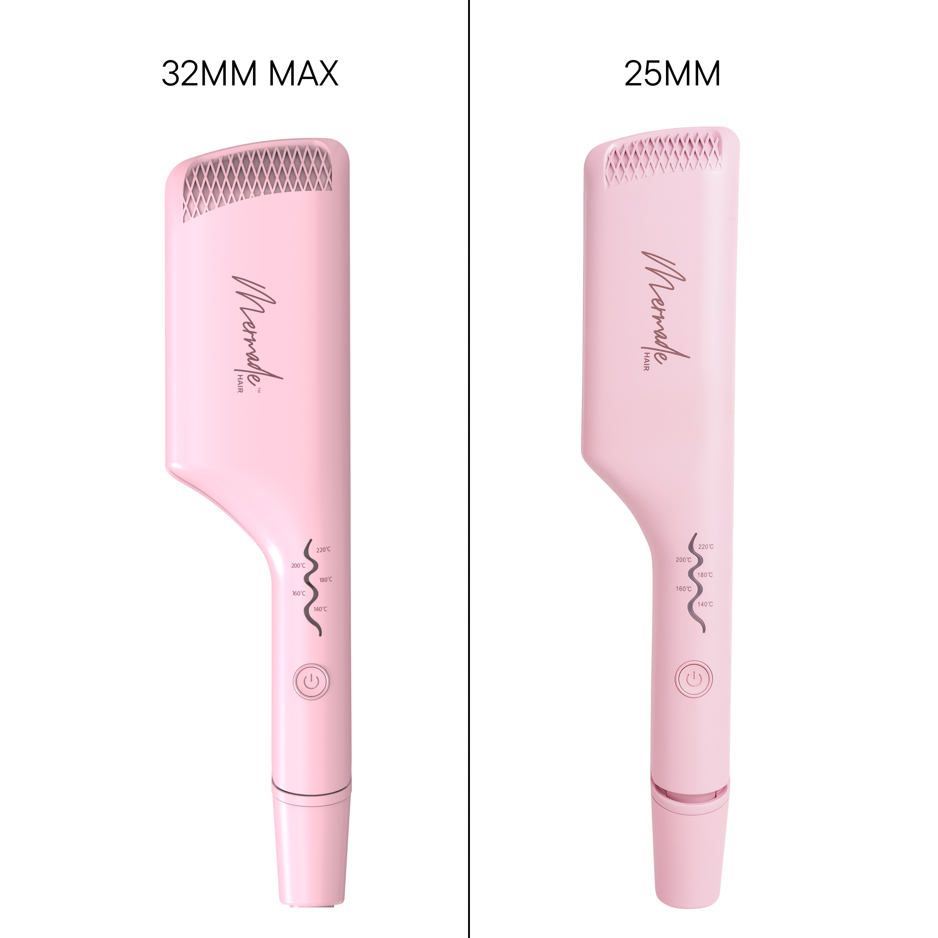 NEW 32mm Double Waver Max Pink - Mermade Hair